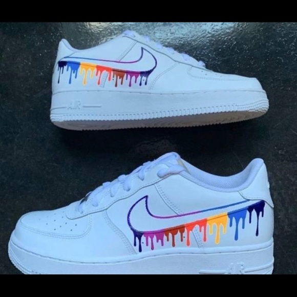 Nike | Shoes | Rainbow Drip | Poshmark